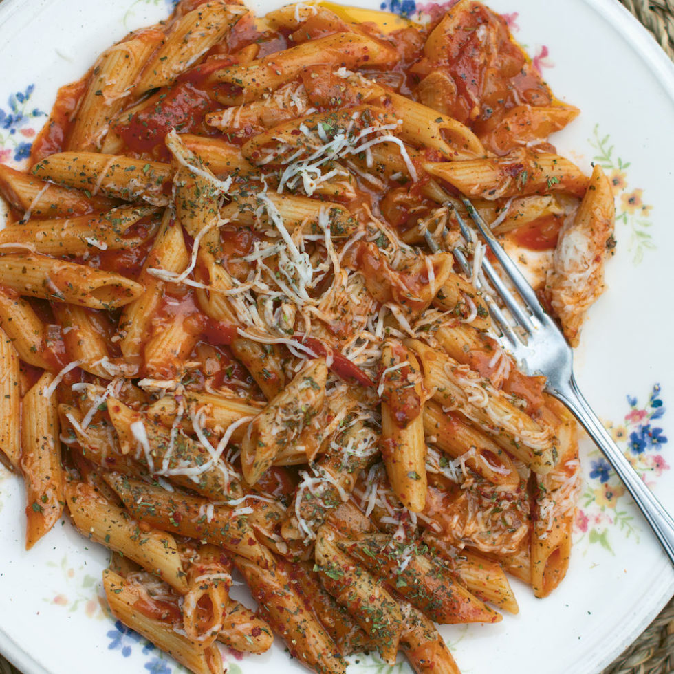 Meliz Berg's recipe for One-pot Halloumi and Tomato Pasta